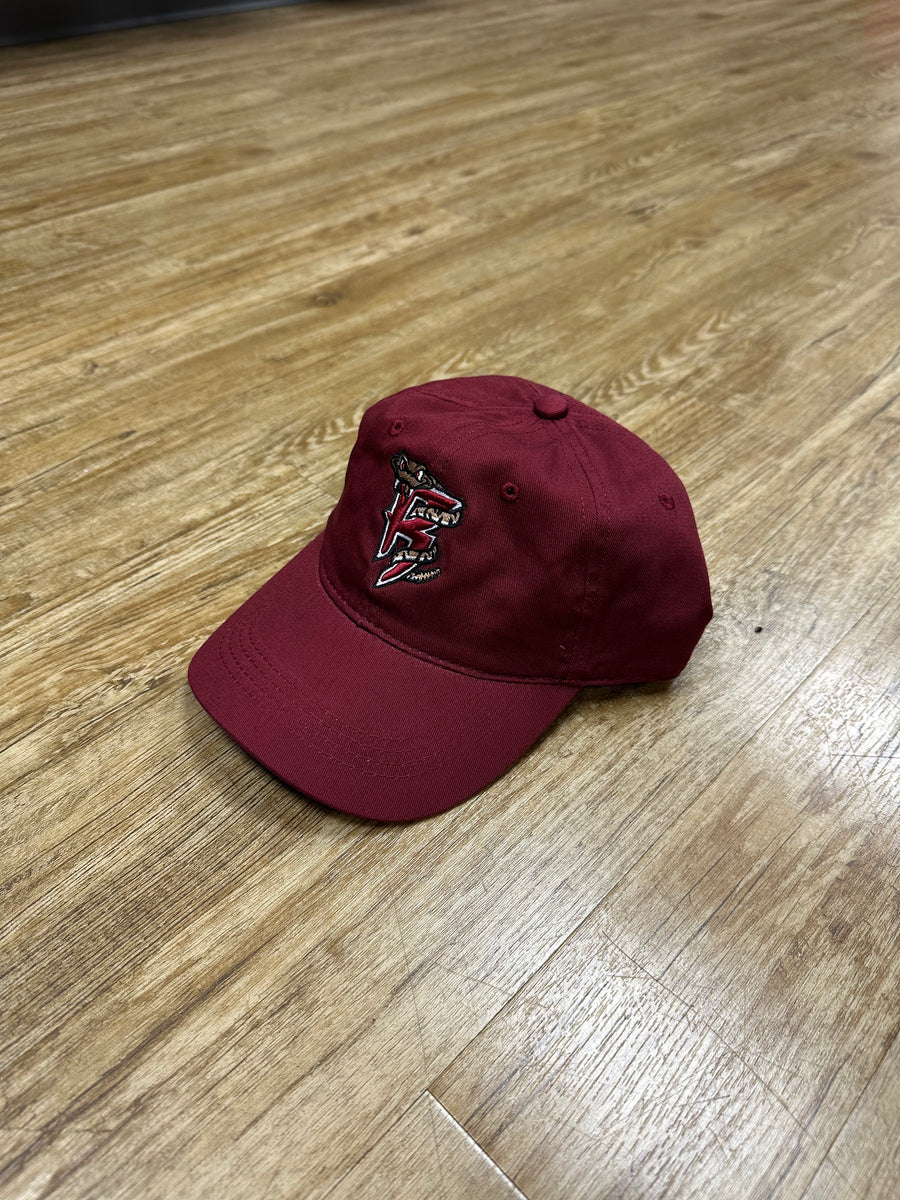 R Logo Burgundy Garment Washed Adjustable Hat – Wisconsin Timber ...