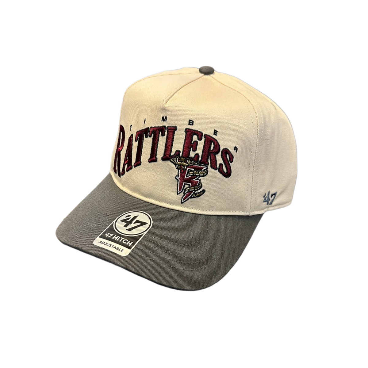 Timber Rattlers ‘47 Brand Cream Hitch Adjustable Hat – Wisconsin Timber ...