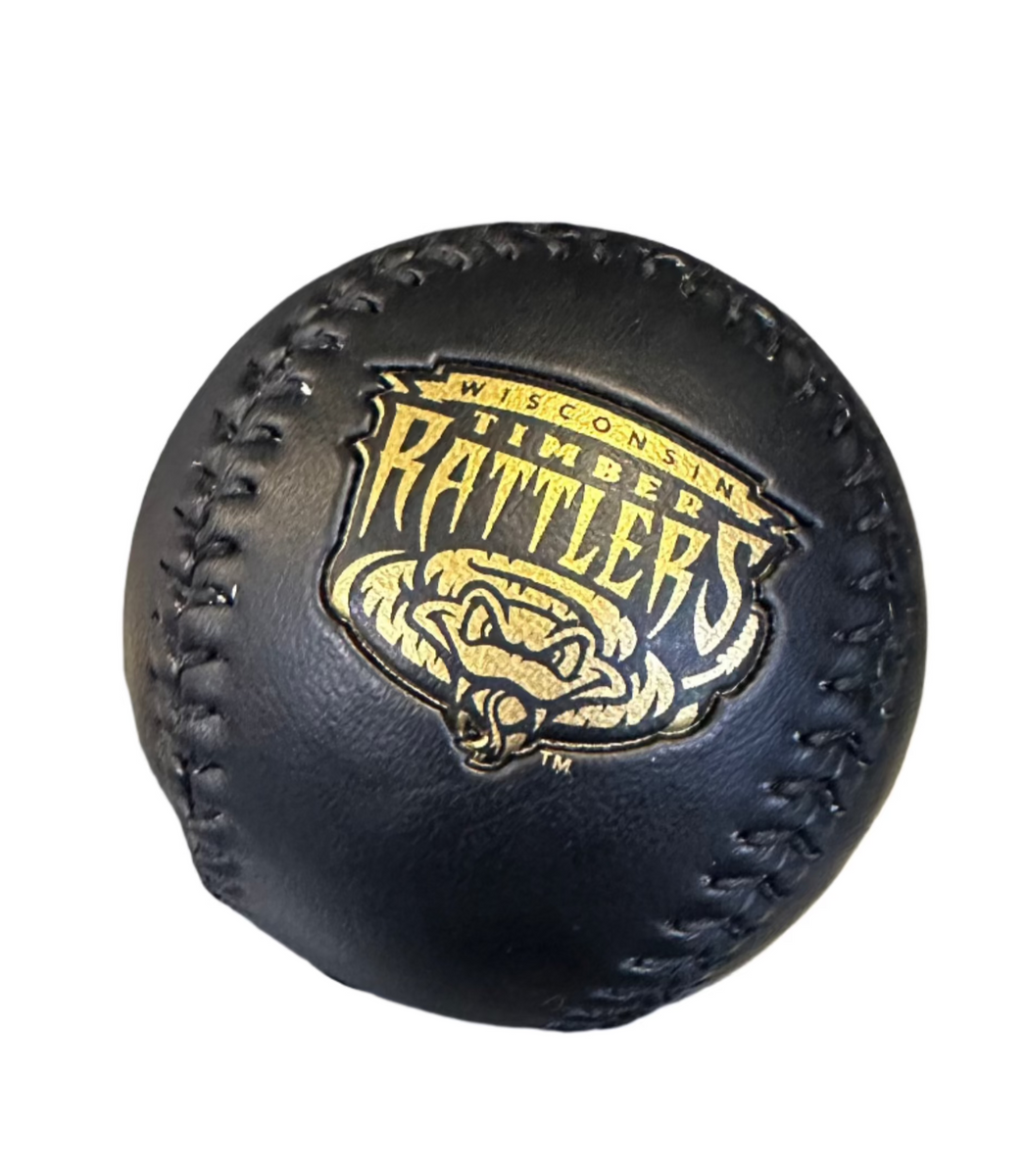Timber Rattlers Black Baseball w/ Gold Debossed Logo – Wisconsin Timber ...